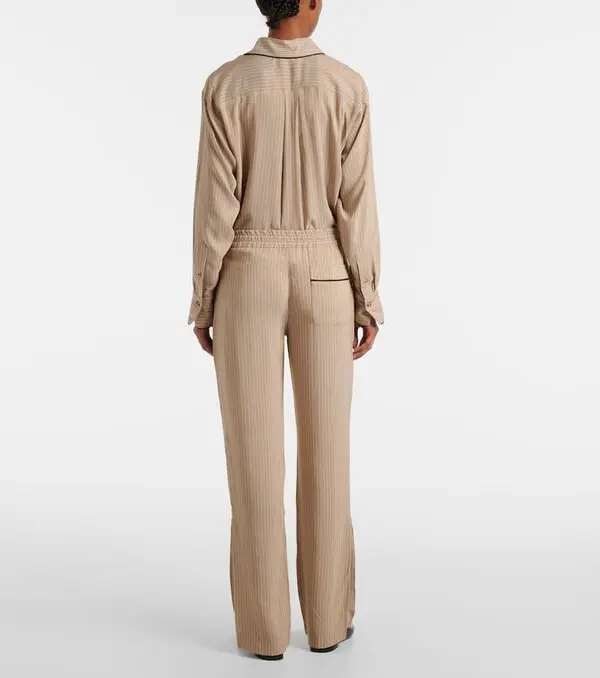 Victoria Beckham Striped Pajama Pants