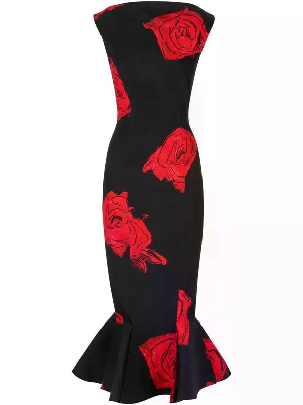 Marni Rose-printed Dress
