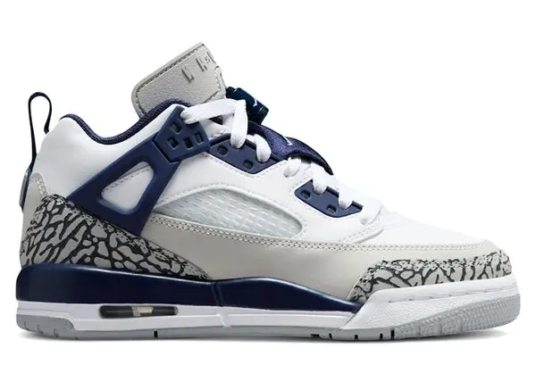 JORDAN Spizike Low Georgetown Sneakers - White/grey/navy Blue