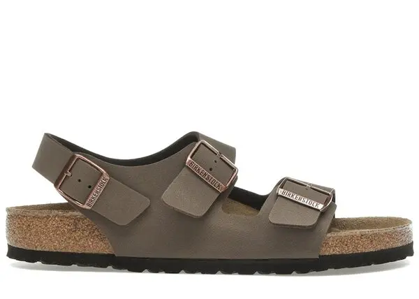 BIRKENSTOCK Milano Birkibuc Sandals - Mocca