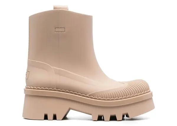 Chloé Raina 55mm Slip-on Boots - Beige