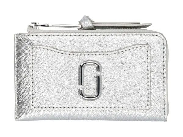 Marc Jacobs The Top Zip Wallet - Silver