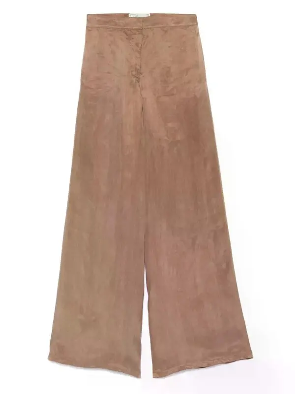 Blumarine Gabardine Trousers - Brown