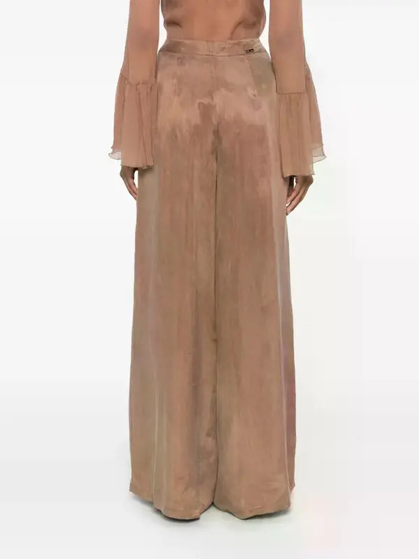 Blumarine Gabardine Trousers - Brown