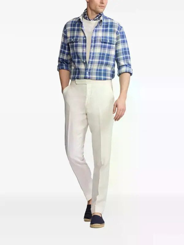 Ralph Lauren Purple Label Plaid Shirt - Blue