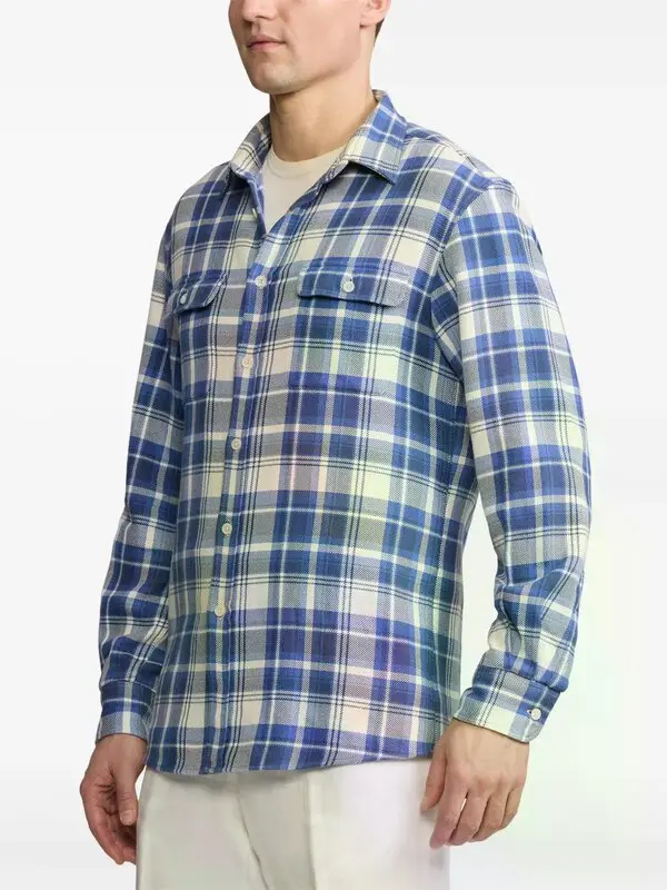 Ralph Lauren Purple Label Plaid Shirt - Blue