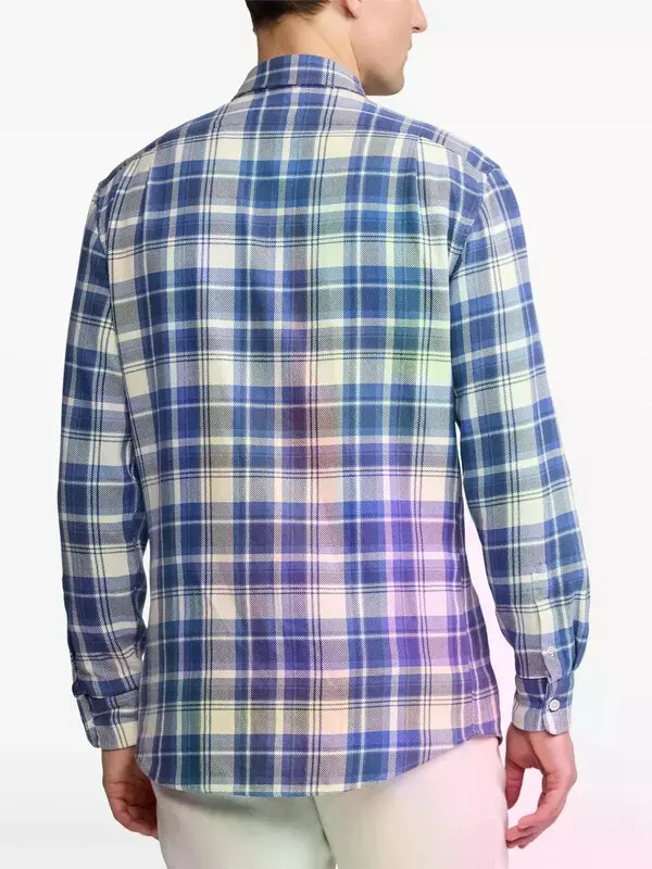 Ralph Lauren Purple Label Plaid Shirt - Blue