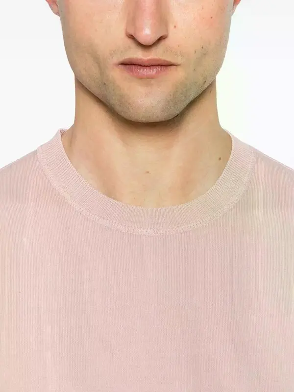 C.P. COMPANY Cotton Crepe T-shirt - Pink