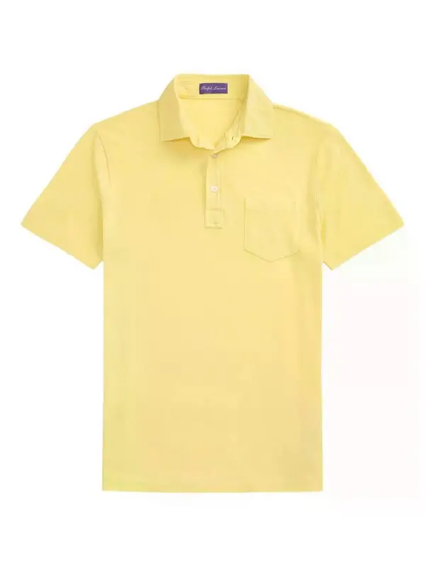 Ralph Lauren Purple Label Pocket-detail Polo Shirt - Yellow