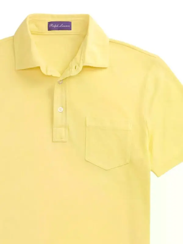 Ralph Lauren Purple Label Pocket-detail Polo Shirt - Yellow