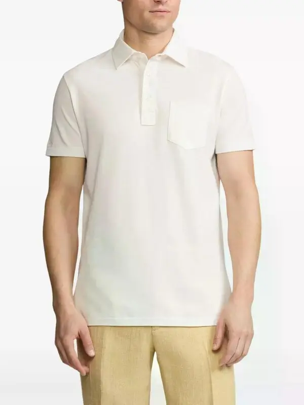 Ralph Lauren Purple Label Piqué Polo Shirt - White