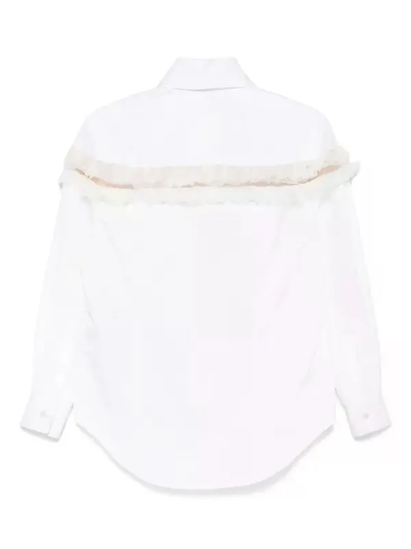 Alexander McQueen Slashed Creponne-detail Shirt