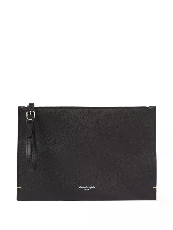 MAISON MARGIELA Leather Clutch With Logo