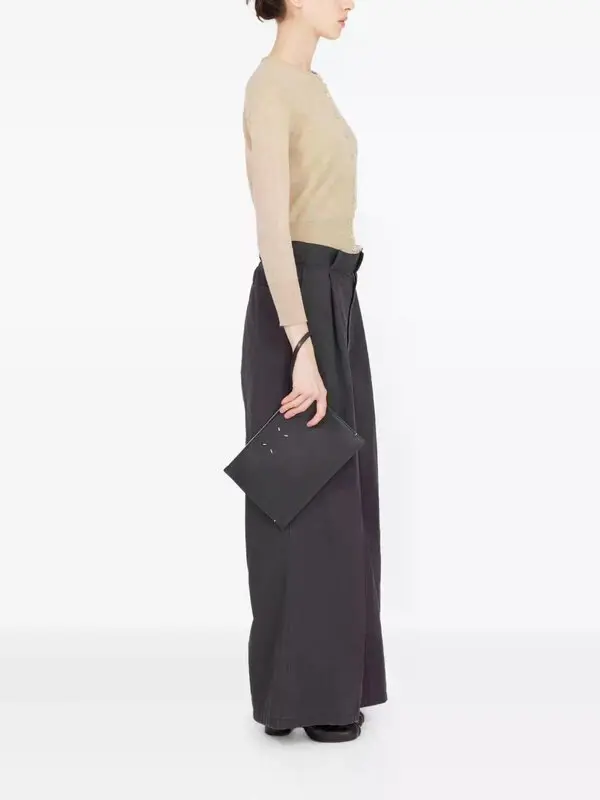 MAISON MARGIELA Leather Clutch With Logo