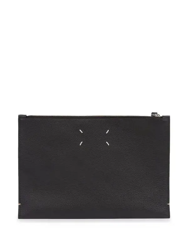 MAISON MARGIELA Leather Clutch With Logo
