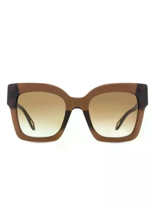 Just Cavalli Logo-plaque Sunglasses - Brown