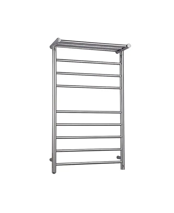 PURSONIC Wall Mount Electric Towel Warmer With 8 Heated Bars Plus 3 Non-heated Bars - Silver