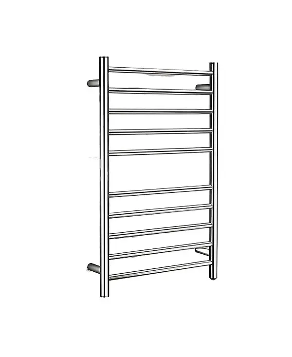 PURSONIC 10 Bar Stainless Steel Wall Mounted Electric Towel Warmer - Silver