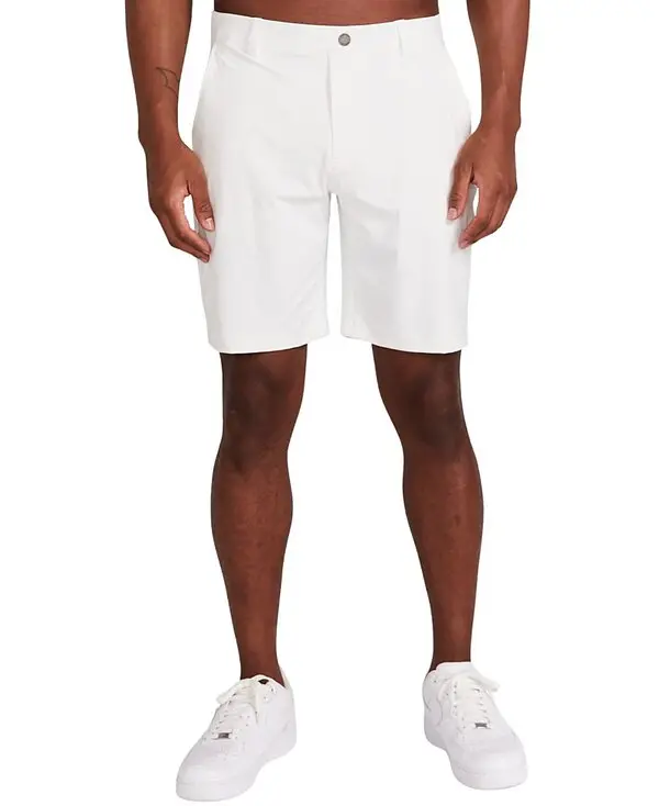REDVANLY Varick 9" Shorts - Bright White