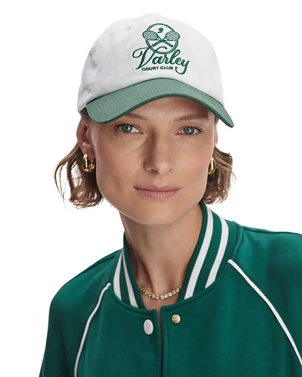 Varley Noa Club Cap - White/forest