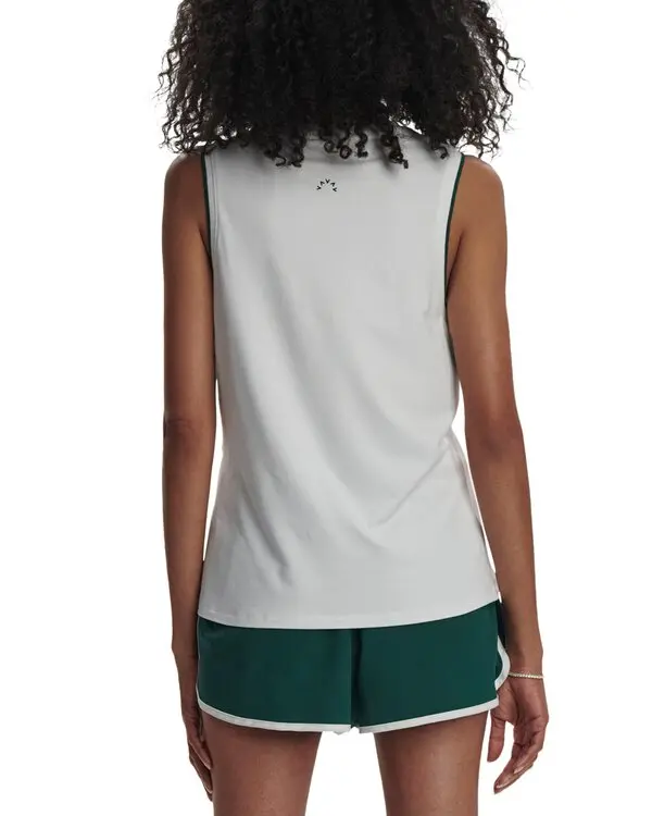 Varley Arton Performance Tank Top - White/forest