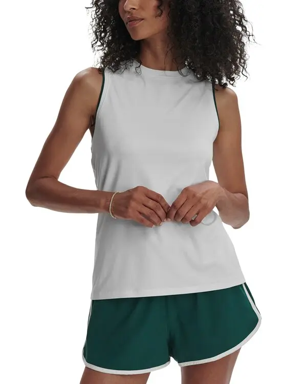 Varley Arton Performance Tank Top - White/forest