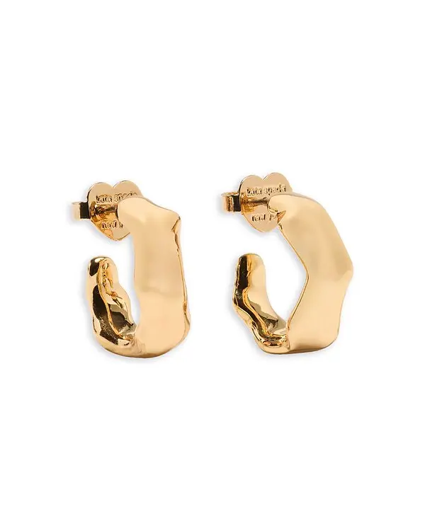 Kate Spade New York Molten Hoop Earrings - Gold