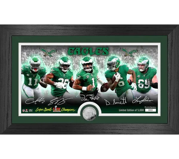 HIGHLAND MINT Philadelphia Eagles Champ Pano Si Ver Photo Mint - One-color