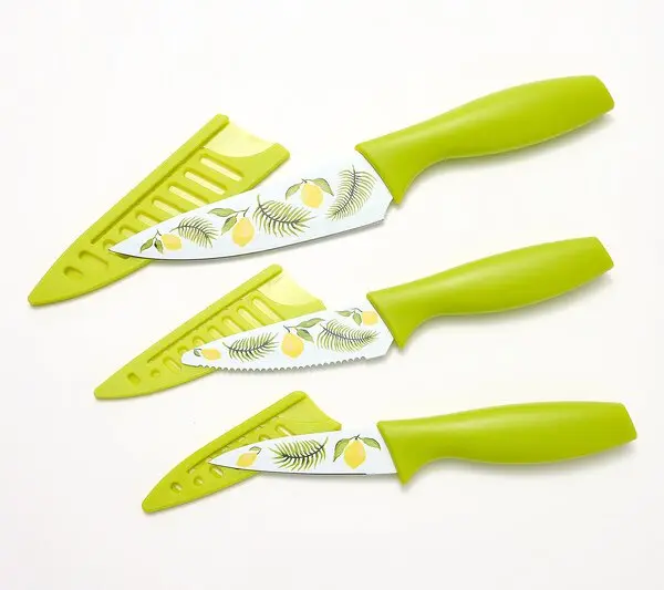 TEMP-TATIONS Set Of 6', 4', 3.5' Fruit Knives - One-color