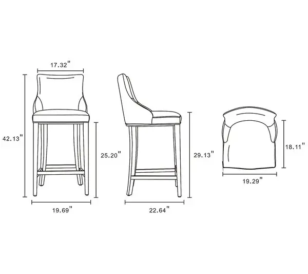 MANHATTAN COMFORT Shubert Barstool