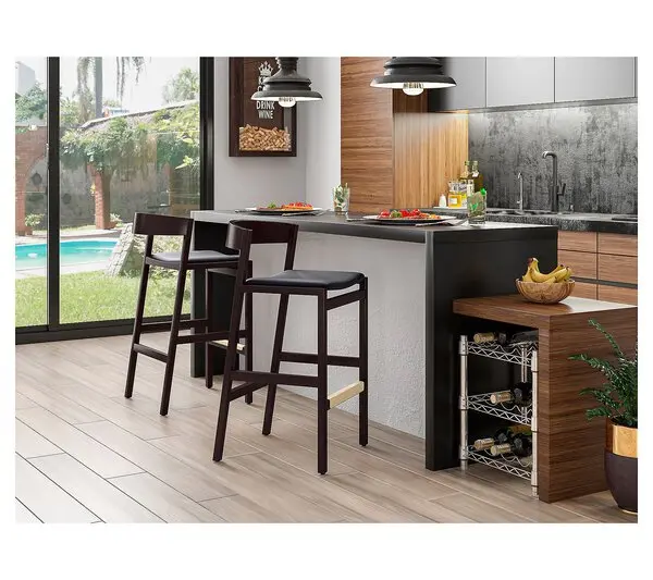 MANHATTAN COMFORT Klismos Bar Stool