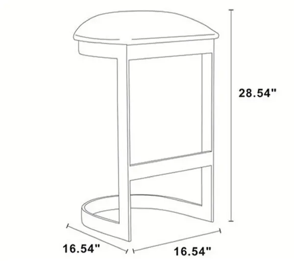 MANHATTAN COMFORT Aura Bar Stool