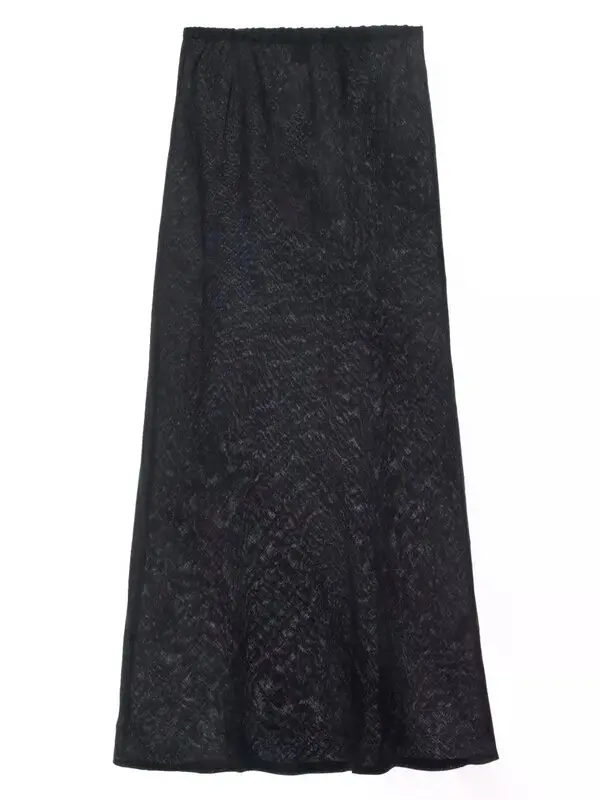 BASERANGE Semi-sheer Linen Maxi Skirt