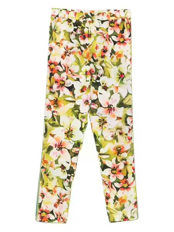 Liu Jo Floral-print Trousers - Green