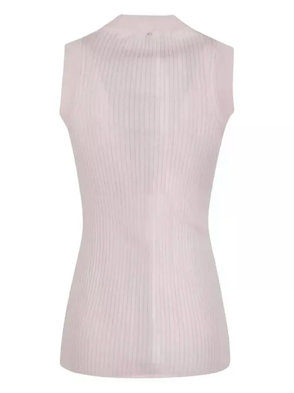 Sportmax Ribbed Sleeveless Top - Pink