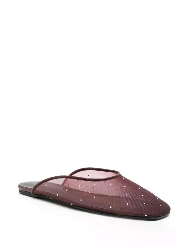 Magda Butrym Crystal-embellished Mesh Mules