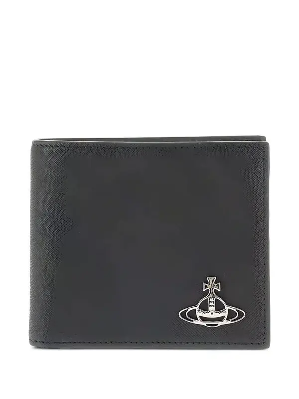 VIVIENNE WESTWOOD Kent Logo-embellished Bifold Wallet - Black