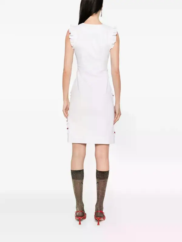 SHUSHU/TONG Floral Appliqué Mini Dress
