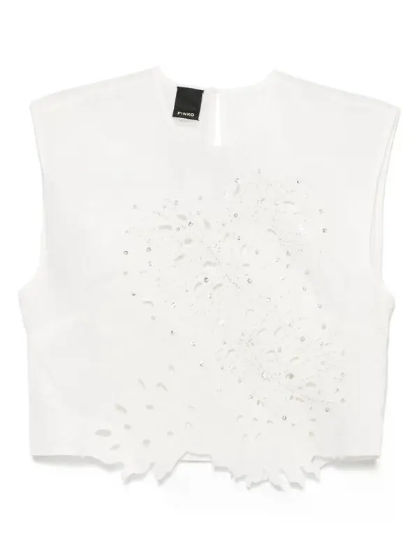 Pinko True Colors Crop Top - White