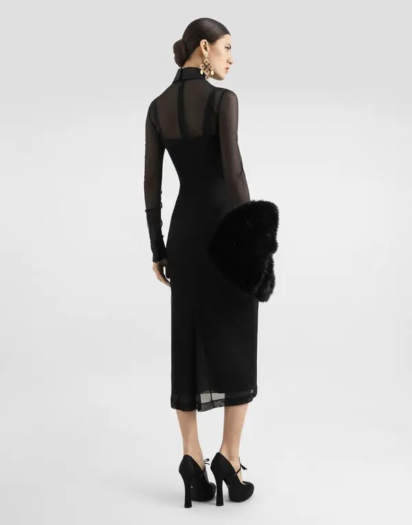 black tulle shirt dress Layered Black Tulle T-Shirt  Alchemy The Label