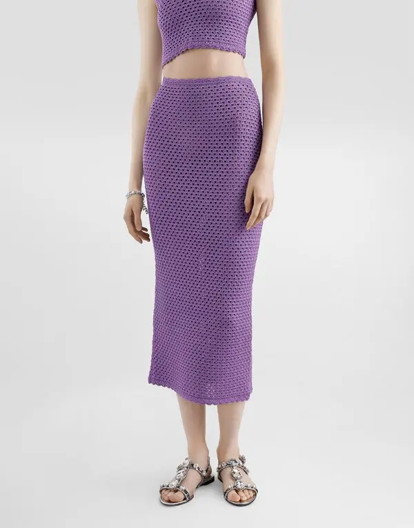 Dolce & Gabbana Calf-length Crochet Skirt