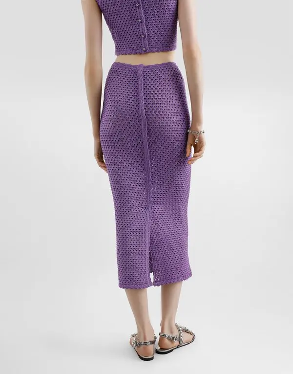 Dolce & Gabbana Calf-length Crochet Skirt