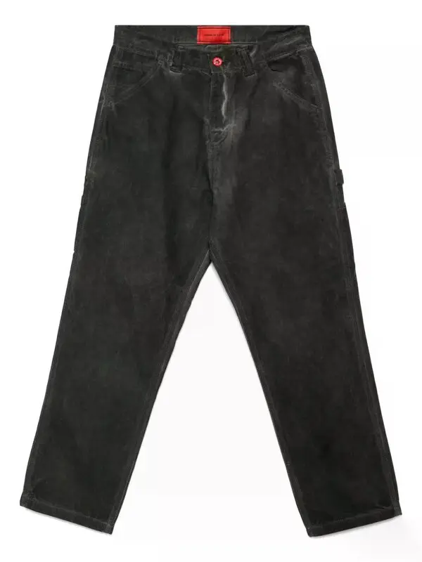 VISION OF SUPER Logo-patch Straight Jeans