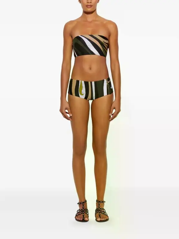 Emilio Pucci Marmo-print Bikini Bottom