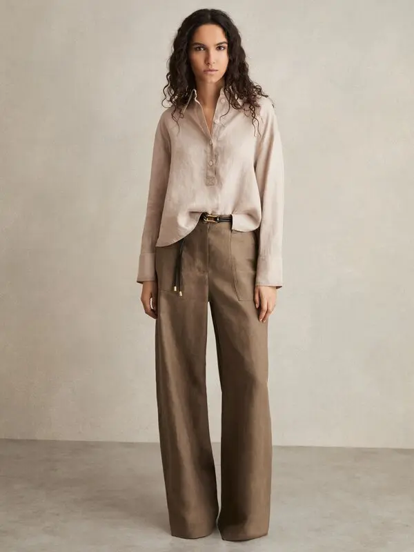 REISS Nina Linen Shirt