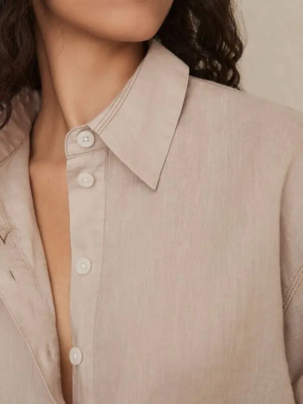 REISS Nina Linen Shirt