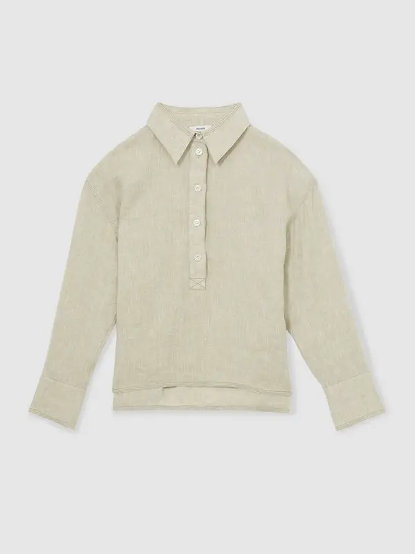 REISS Nina Linen Shirt