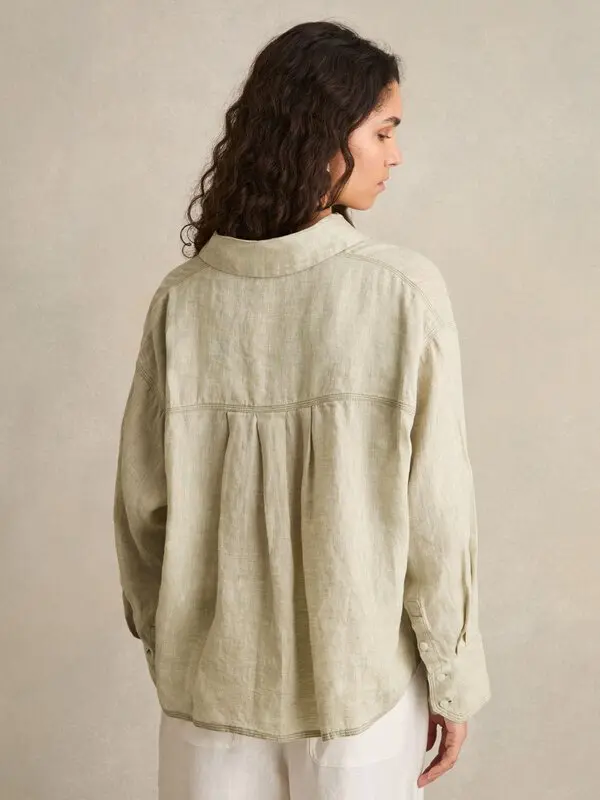 REISS Nina Linen Shirt