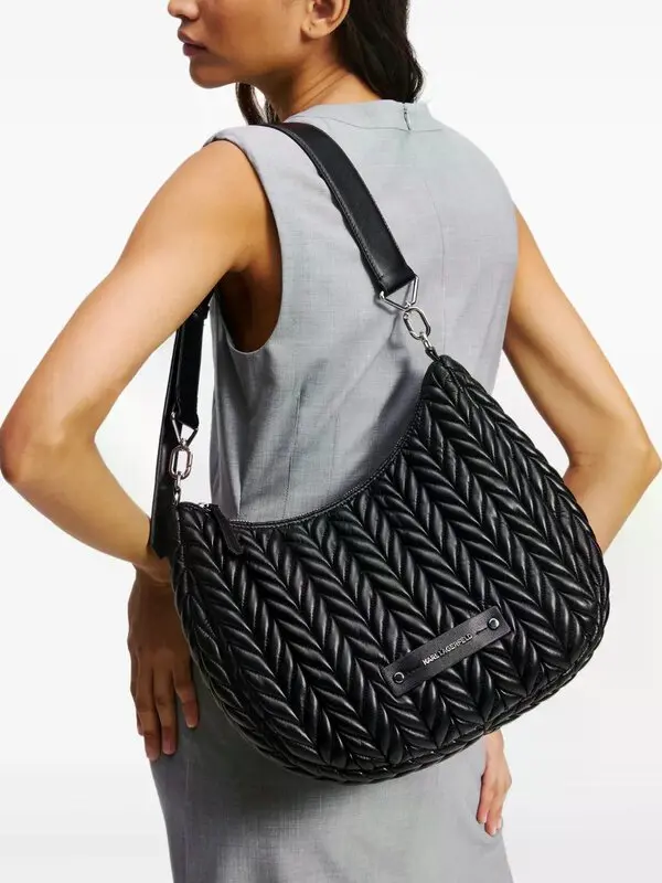 Karl Lagerfeld K/weave Quilted Shoulder Bag