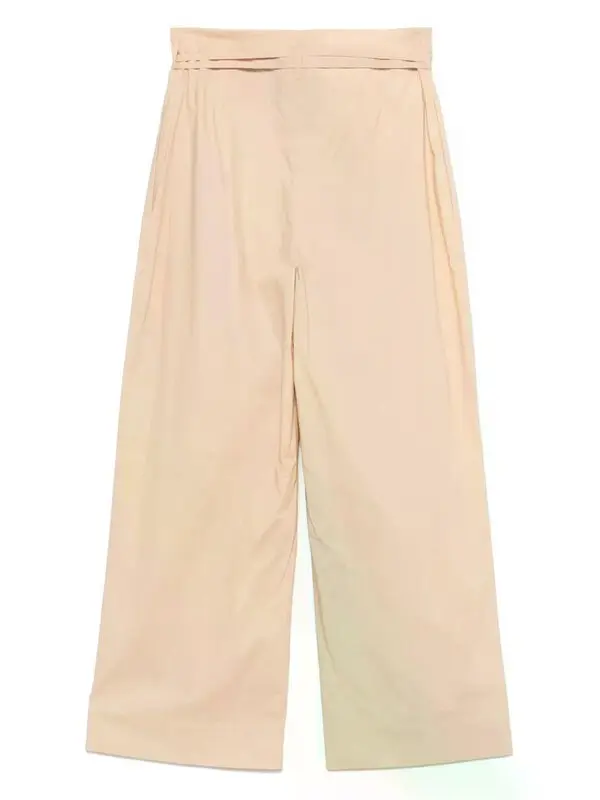 Liu Jo Cotton Trousers - Neutrals